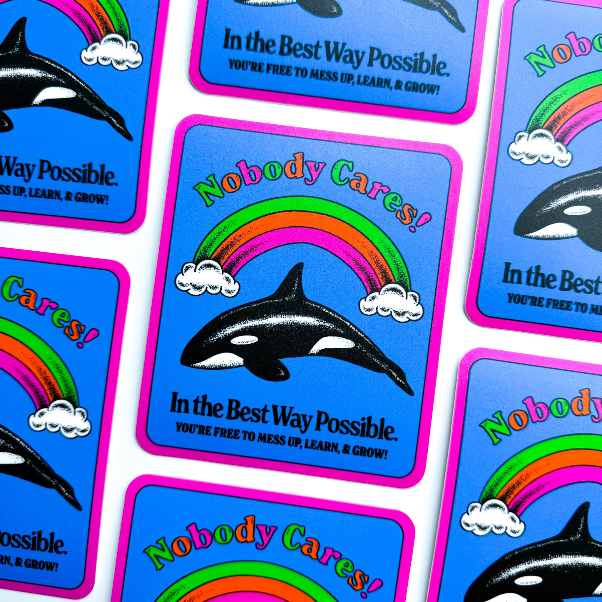 NOBODY CARES ORCA STICKER – REN-O-GRAPHICS