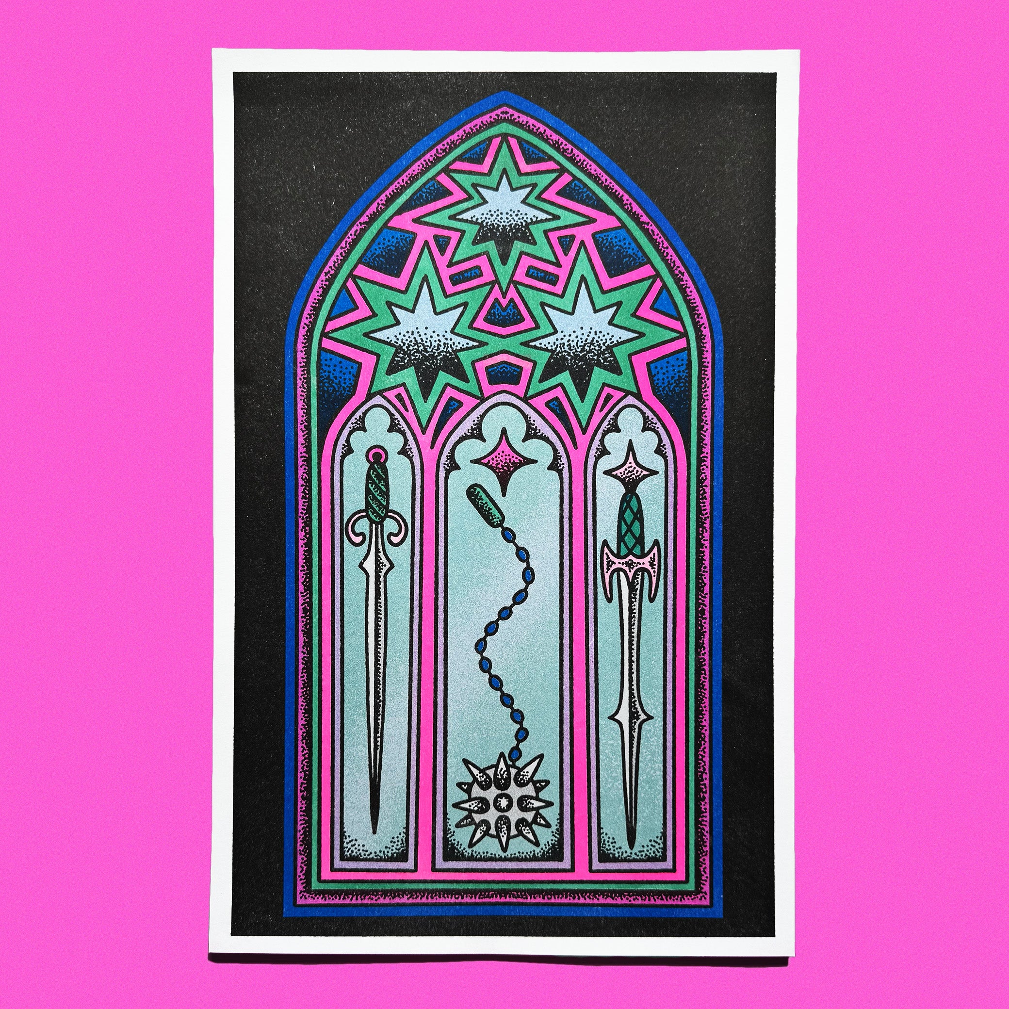 MEDIEVAL WINDOW PRINT – REN-O-GRAPHICS